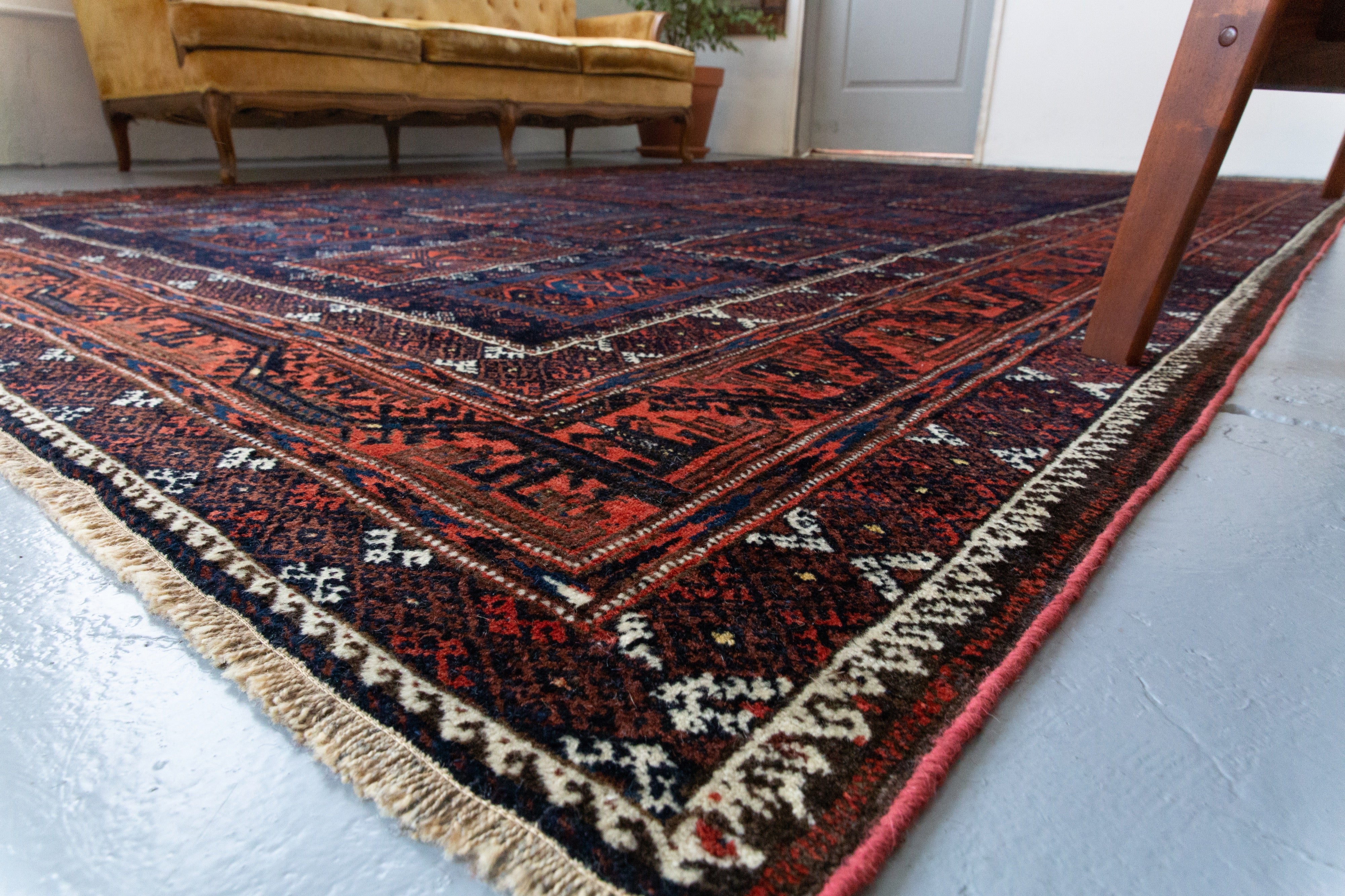 Antique Timurid Baluch Rug