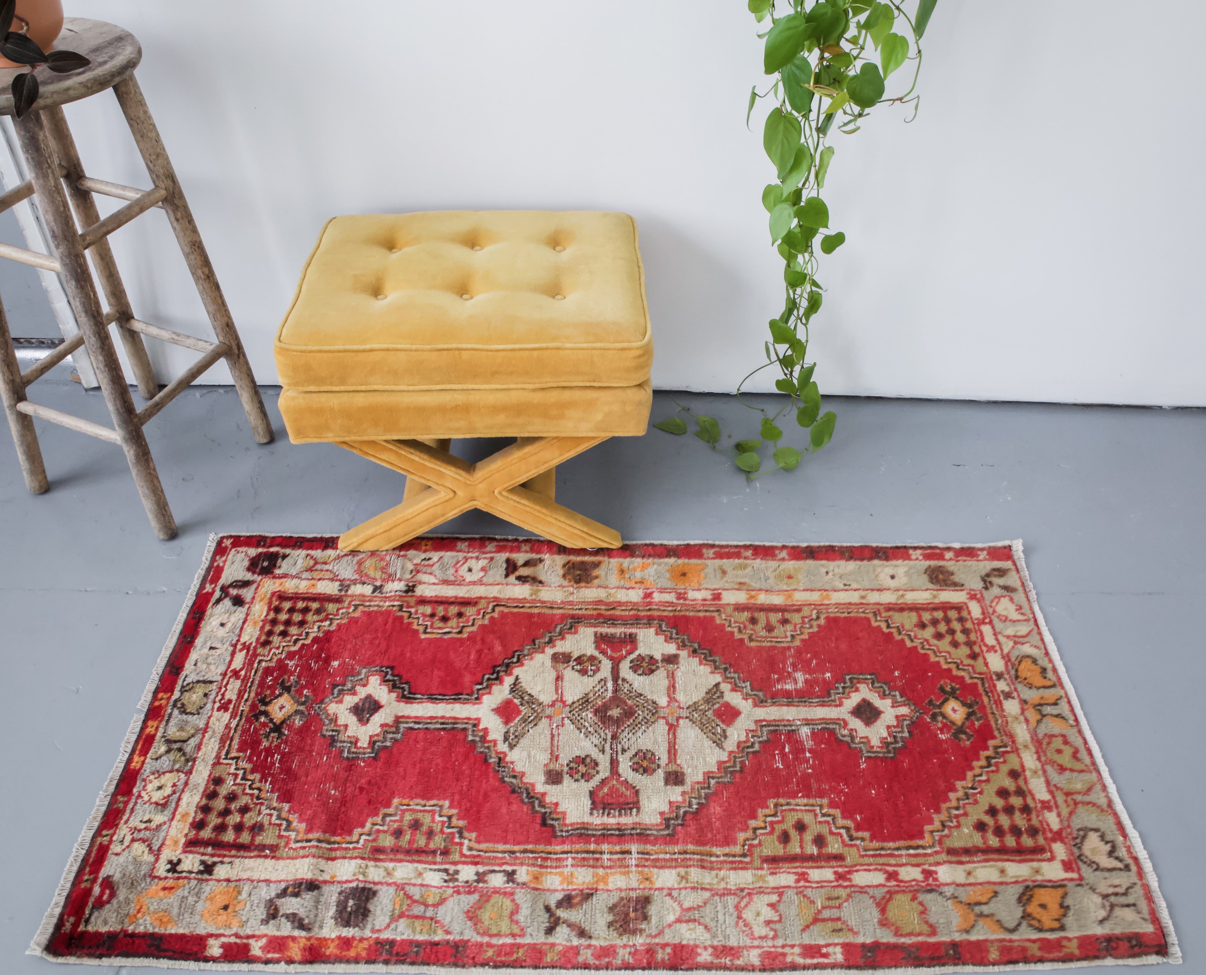 Vintage Mini Turkish Rug