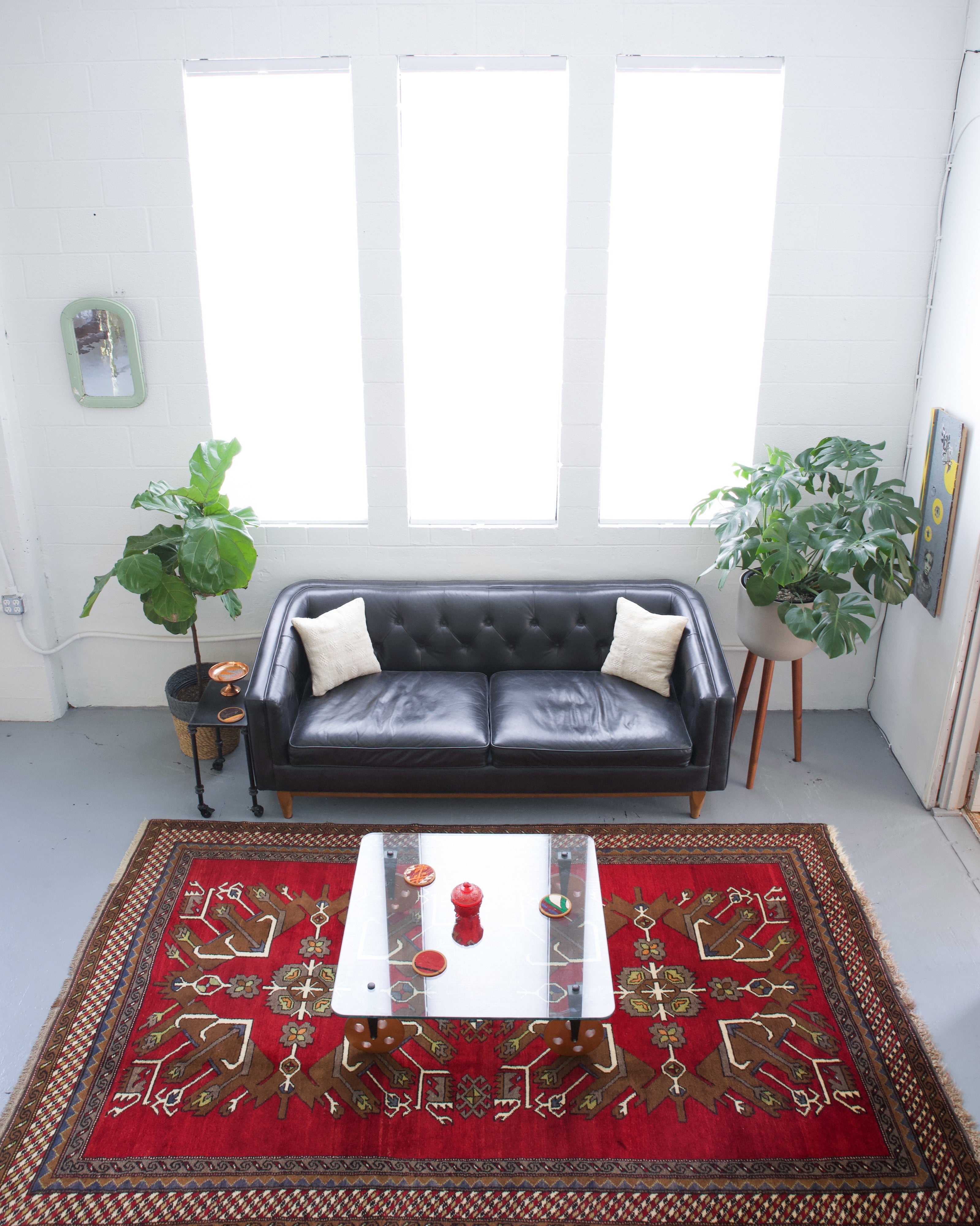 Vintage Turkish Kars Kazak Rug