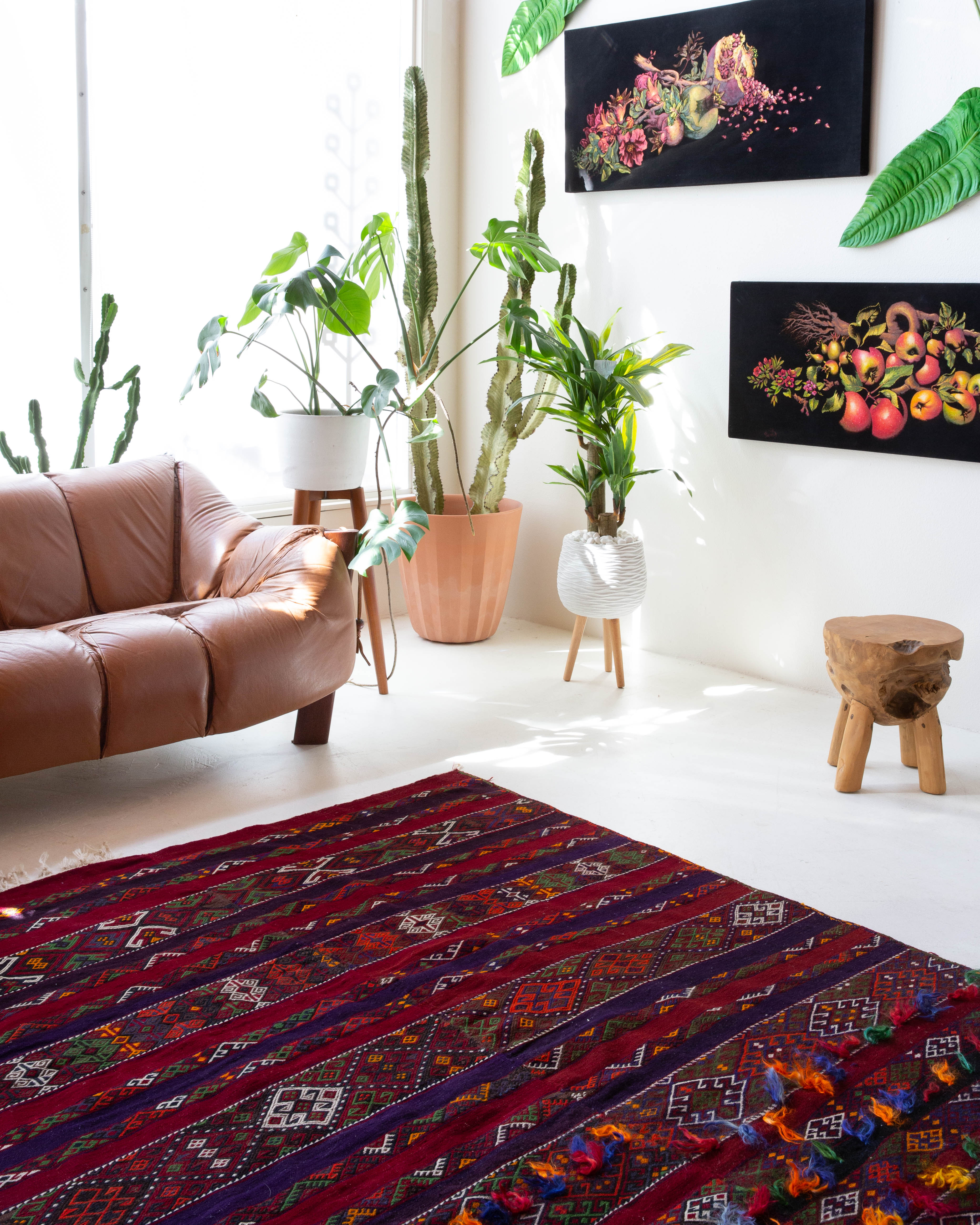 Semi-antique Adana Kilim Rug