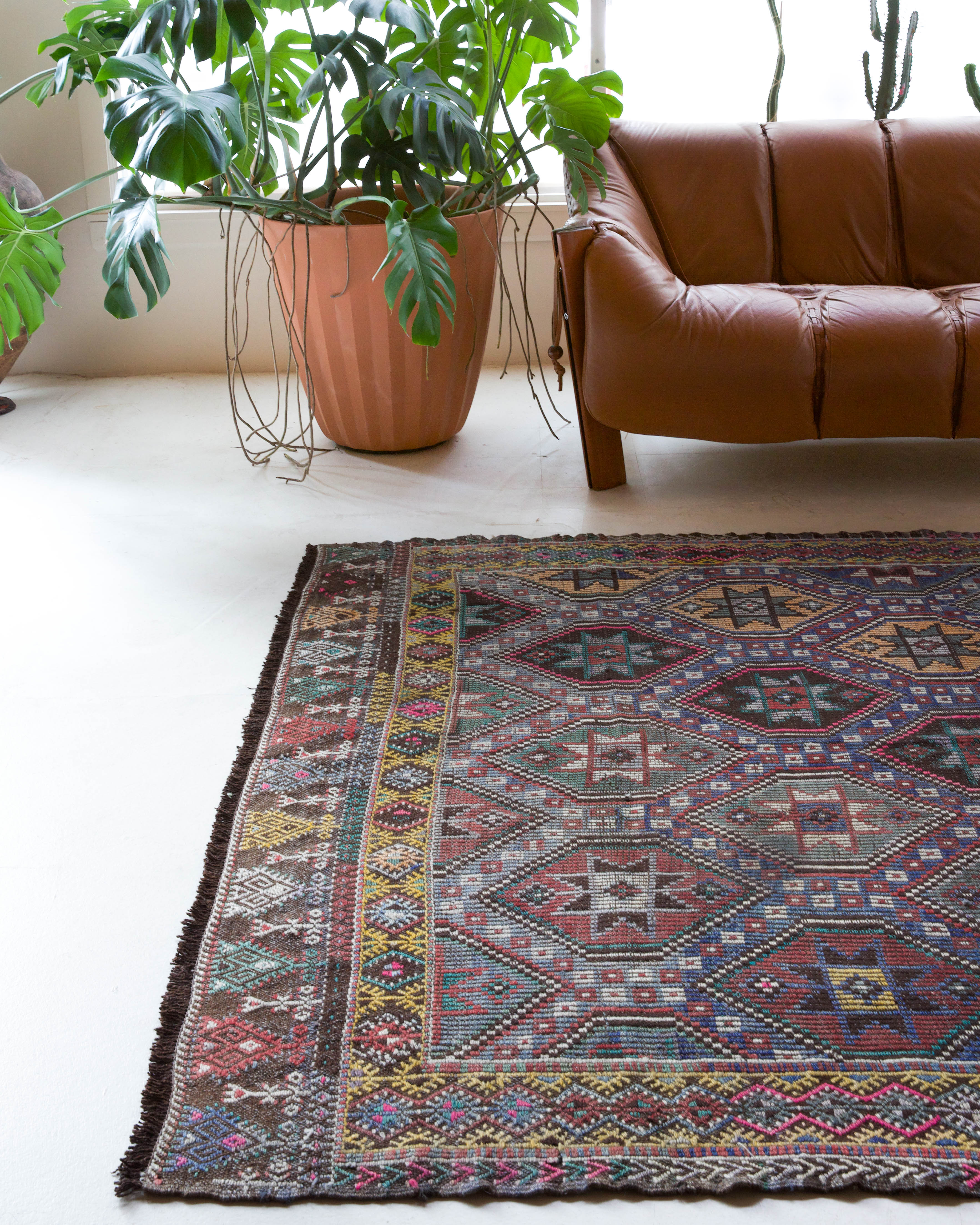 Vintage Aegean Cicim Kilim Rug