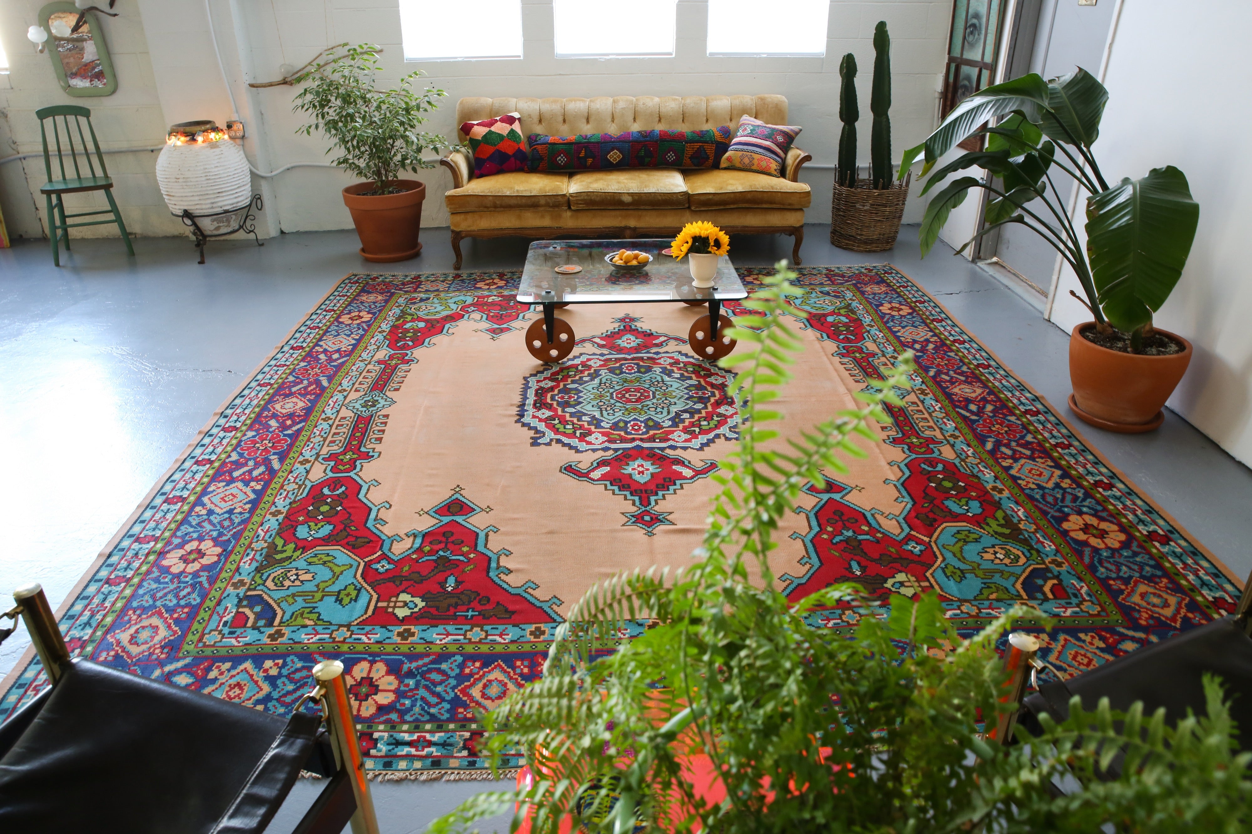 Vintage Yugoslavian Kilim Rug