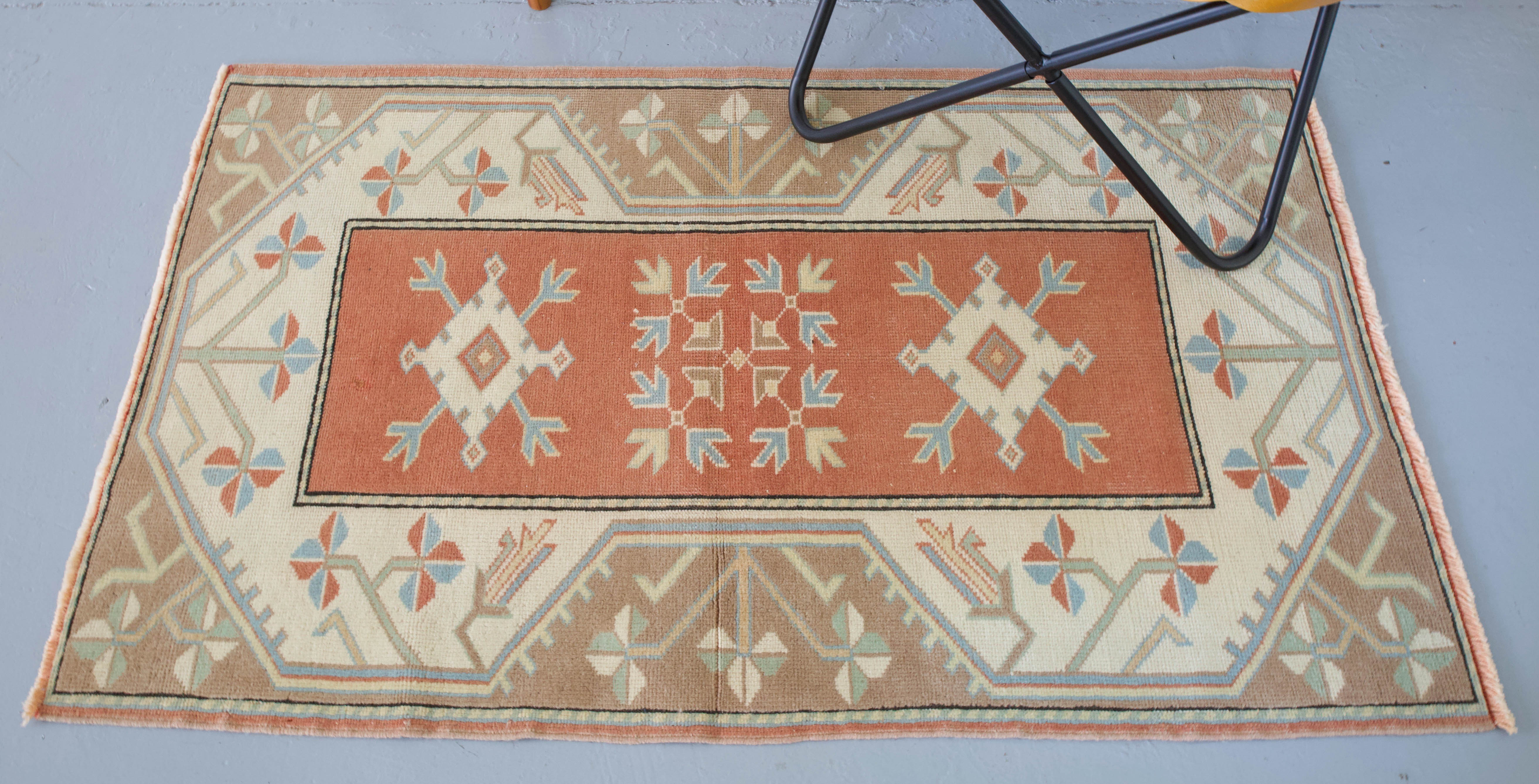 Vintage Mini Turkish Rug