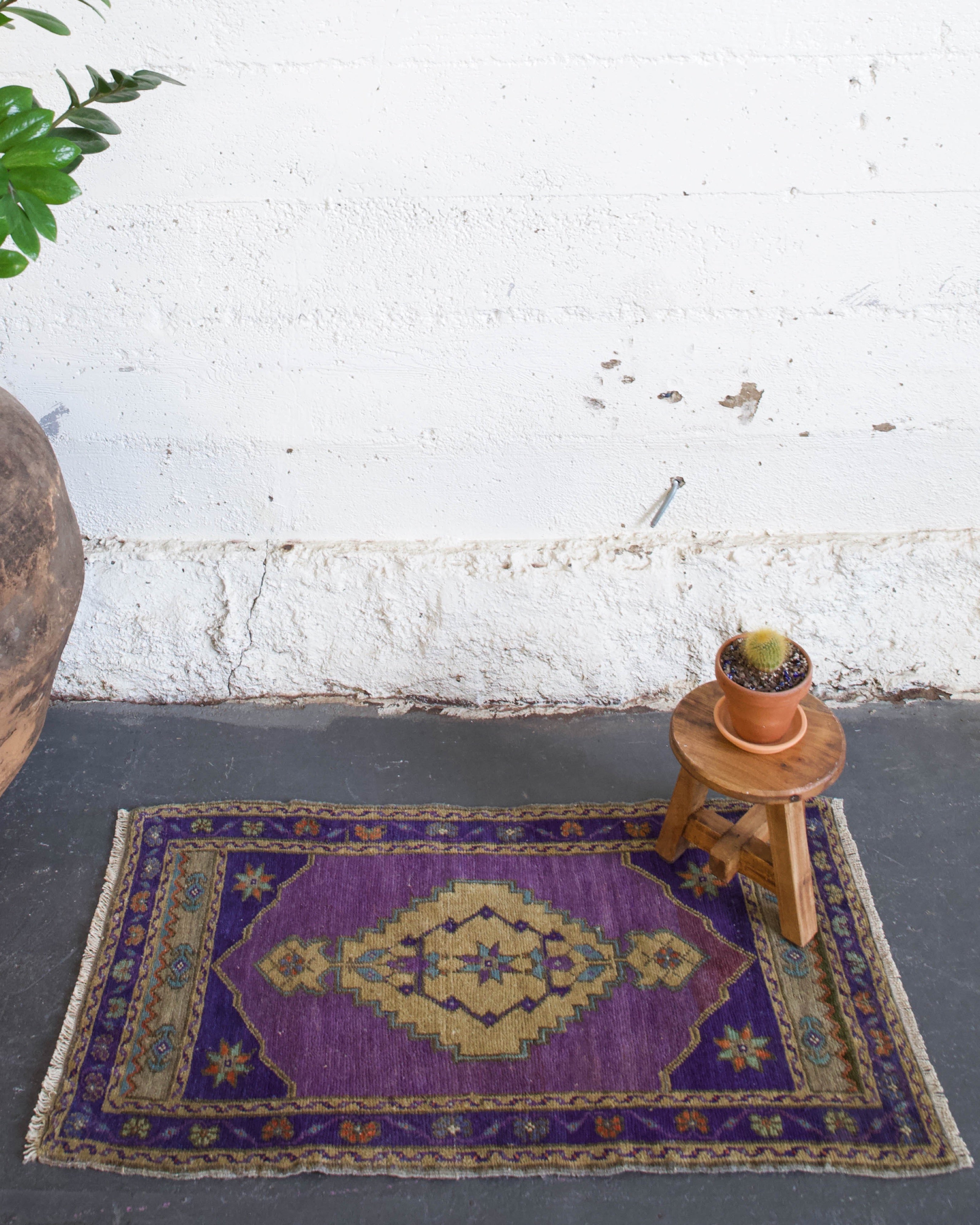 Vintage Mini Turkish Rug