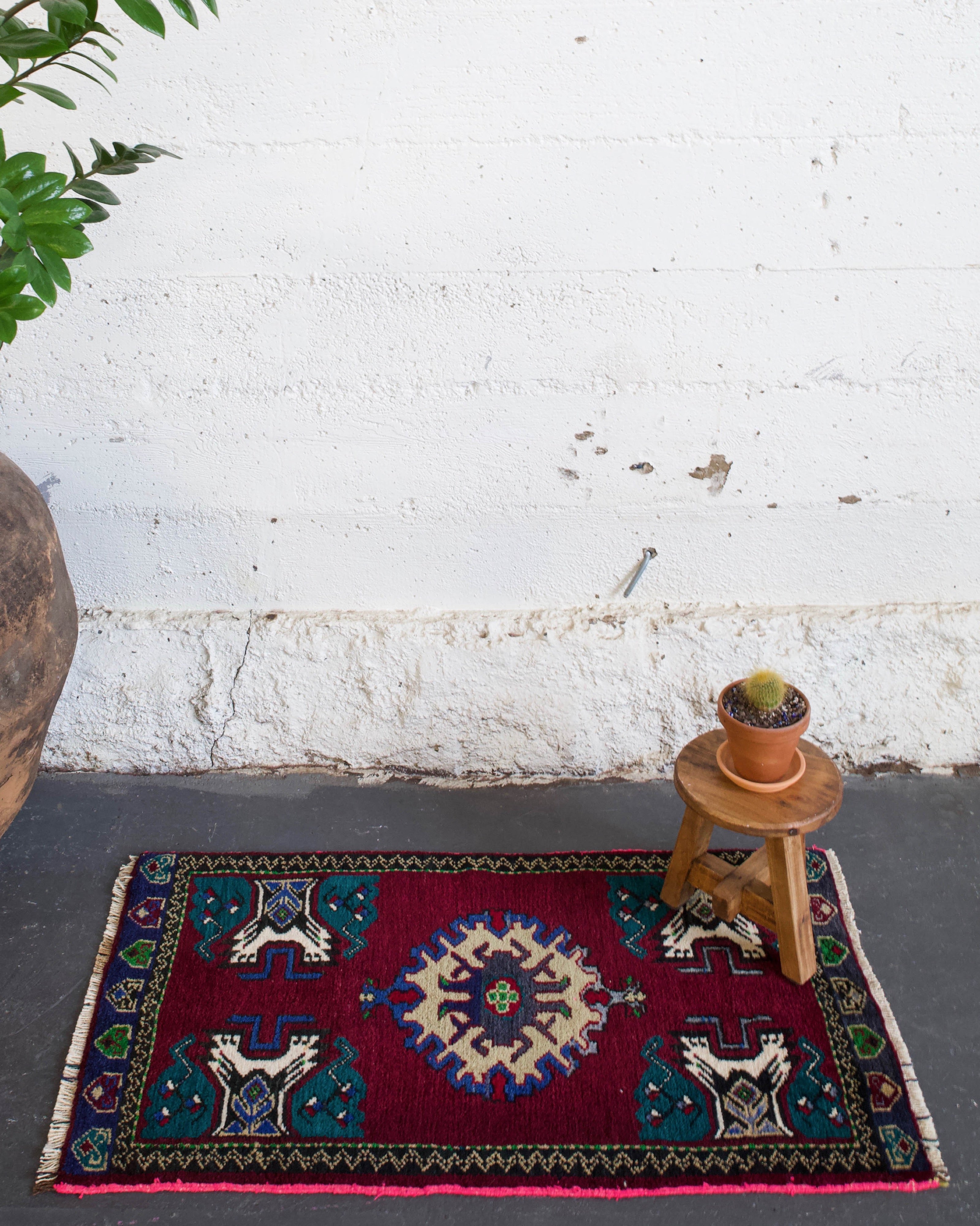 Vintage Mini Turkish Rug